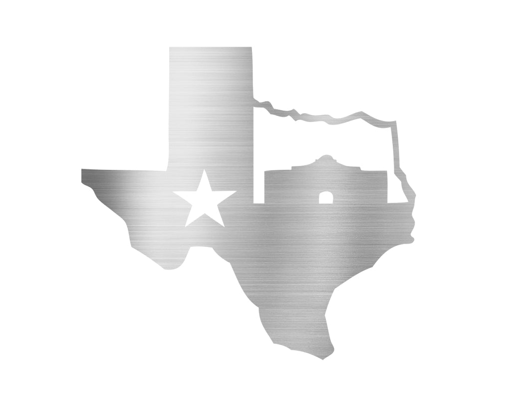 Texas Star Alamo Metal Art Sign – BlackJack Metal
